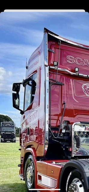 SCANIA S NEXT GEN STAINLESS STEEL REAR CAB LIGHT BAR 7 LEDs (LOWER) £ ...