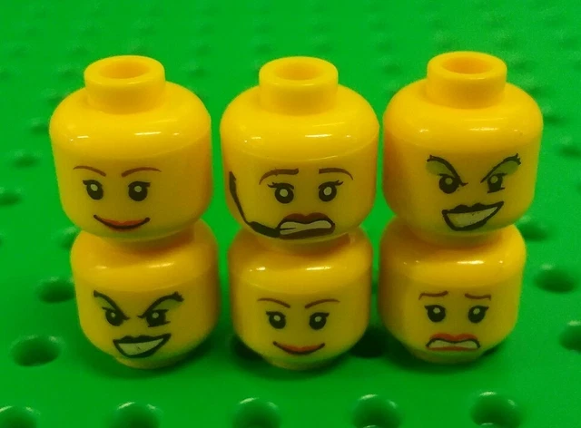 *NEW* LEGO BULK Heads Female Faces Girl Mini Figures Women People Figs ...