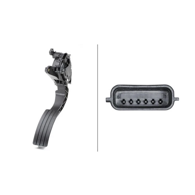 ACCELERATOR THROTTLE PEDAL Position Sensor HELLA for Clio Captur 6PV ...