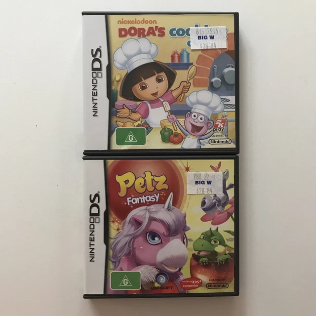 NICKELODEON: DORA'S COOKING Club & Petz Fantasy - Nintendo DS VGC ...