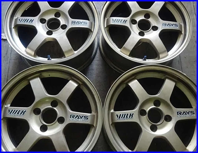 RAYS VOLK RACING TE37 FORGED Wheels Set4 15x6.5J 4x100 +35 JDM EUR 2. ...