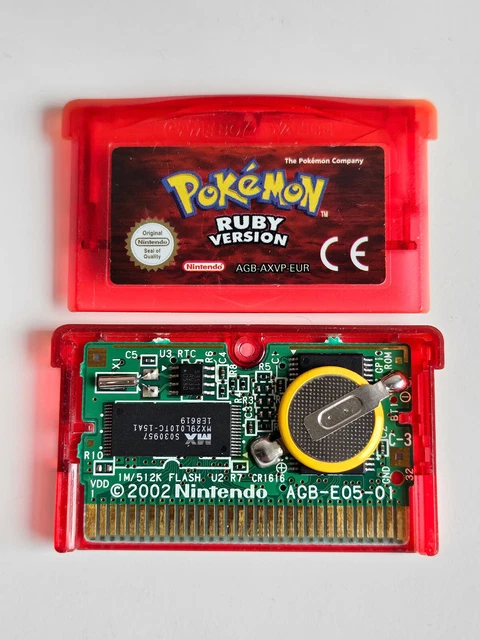 GENUINE POKEMON RUBY Cart Only for Gameboy Advance *NEW Battery Fitted ...