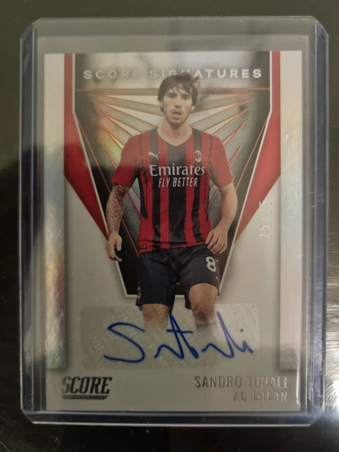 PANINI SCORE 2021 2022 Sandro Tonali Signatures 25/25 EUR 250,00 ...