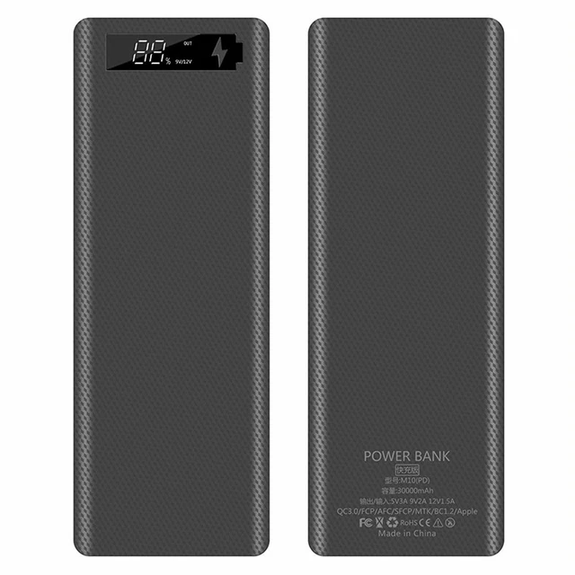 POWER BANK ENCLOSURE Fast Charging Version Battery Charge Box Battery ...