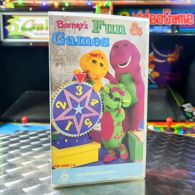 BARNEY’S FUN & Games - Vintage 1996 Kids VHS Video Tape $12.40 ...