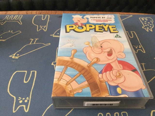 POPEYE AT SEA VHS video cassette 9 original animated adventures good ...