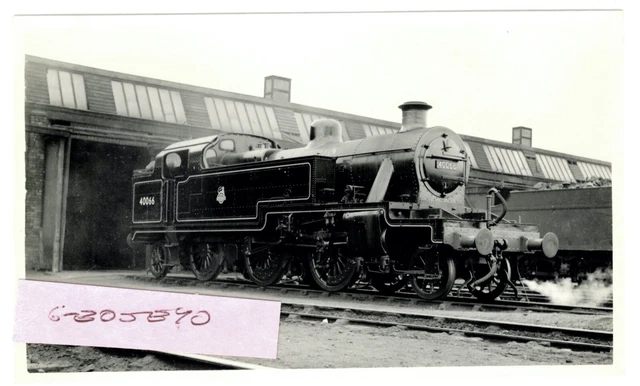 RAILWAY - BRITISH RAIL Loco no. 40066 at RUGBY SHED PC Size Real ...