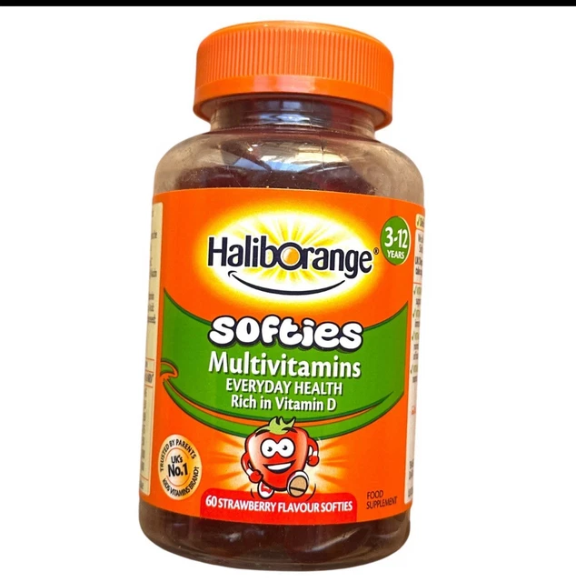 HALIBORANGE SOFTIES MULTIVITAMINS vitamin D 60 Softies food supplement ...