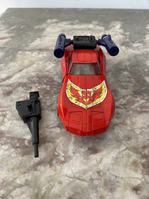 RARE TRANSFORMERS G1 Red Tracks Takara 1984 Mb Milton Bradley Quasi ...