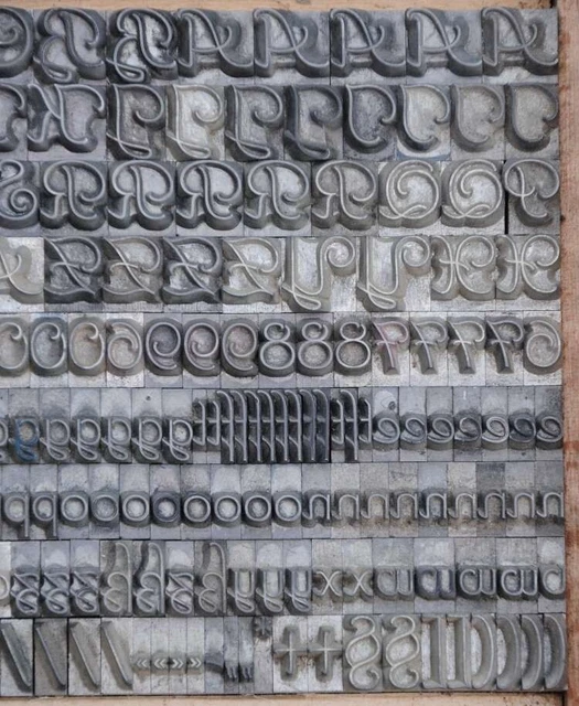 POLICE DE CARACTÈRES MARGARETE plomb lettres typographie imprimerie ...