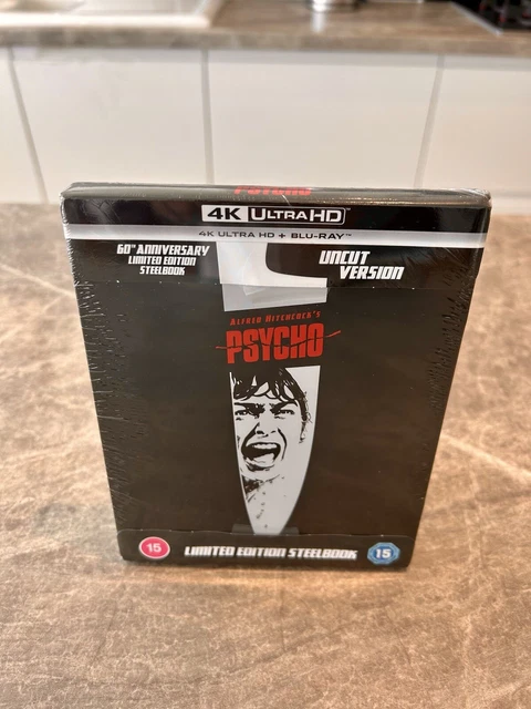 PSYCHO 60TH ANNIVERSARY Ltd 4K UHD Blu Ray Steelbook NEW & SEALED ...