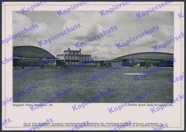 DERULUFT FOKKER F.III Königsberg Flughafen Devau UdSSR Lufthansa ...