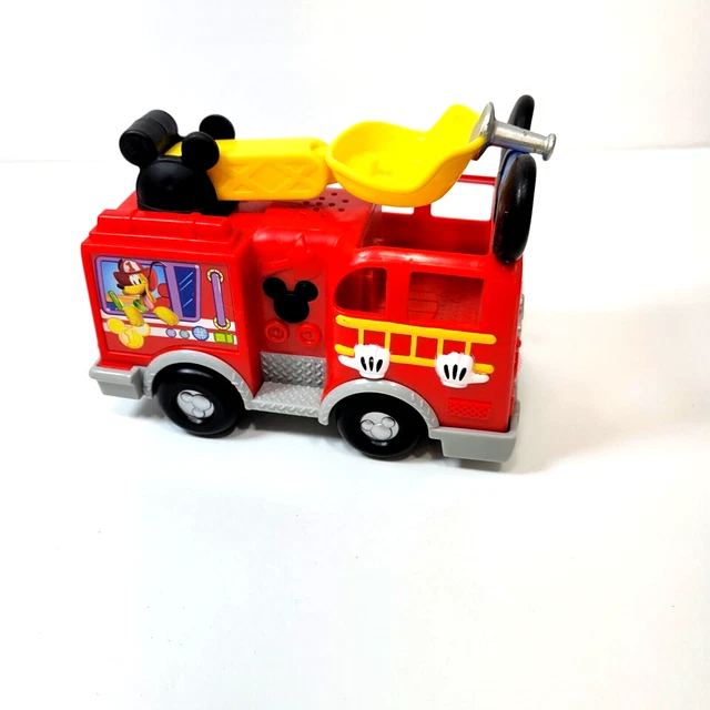 DISNEY’S MICKEY MOUSE Mickey’s Fire Engine, Fire Truck Toy with Sounds ...