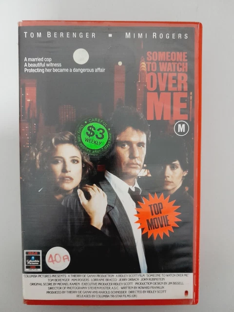VHS TAPE - Someone To Watch Over Me - Tom Berenger - Large Case $29.00 ...
