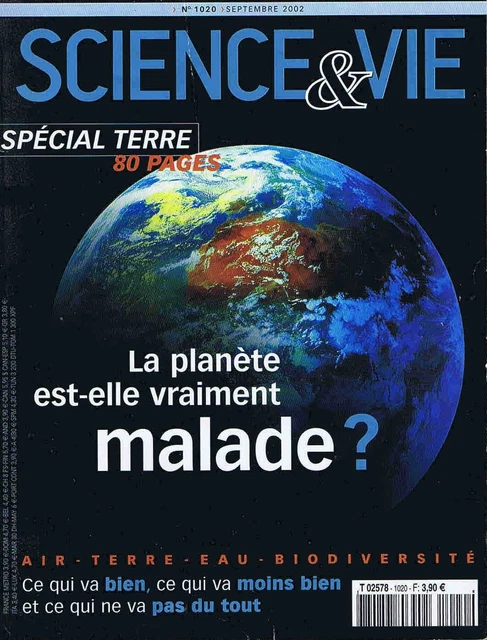 SCIENCE ET VIE 1020 09/2002 Spécial Terre Écologie Thons rouges EUR 2 ...
