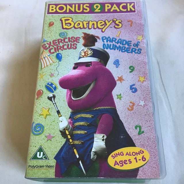 5 BARNEY VHS Our Earth Mother Goose Alphabet Zoo Exercise Circus Parade ...
