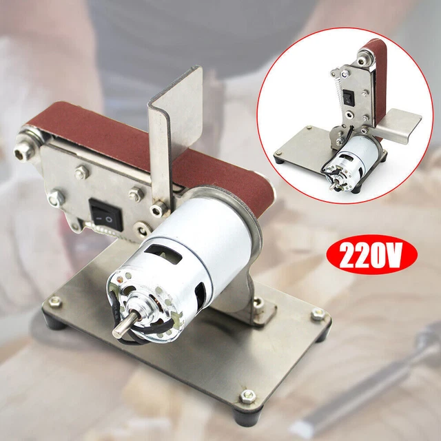 30MM SAND BELT Sander 300W Grinder Linisher Bench Sanding Machine 7 ...