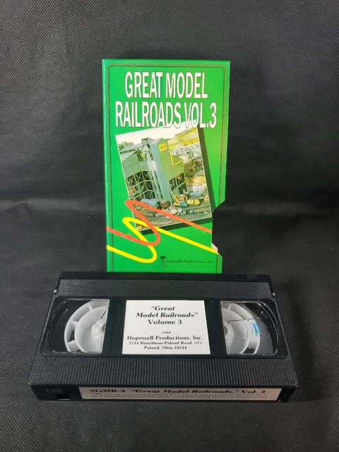 GREAT MODEL RAILROADS Vol. 3 Layouts VHS Videotape Railway Scale ...