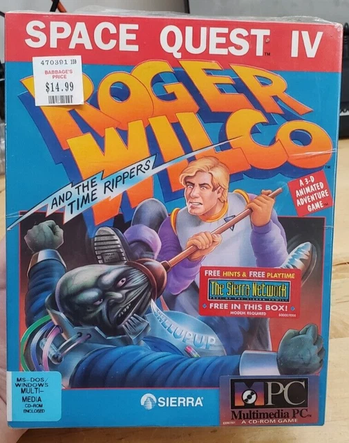 SPACE QUEST IV : Roger Wilco and the Time Rippers (PC, 1991) EUR 46,10 ...