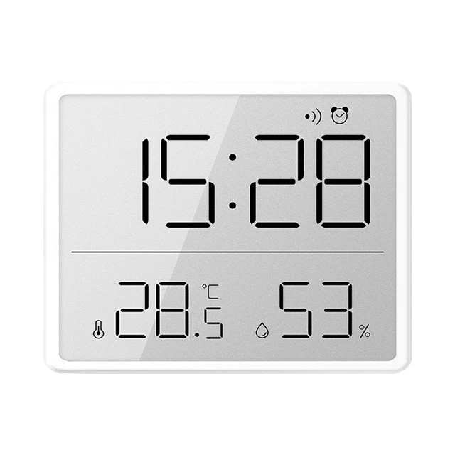 THERMOMÈTRE HYGROMÈTRE NUMÉRIQUE avec Horloge Moniteur D'Humidité Minuterie2609 EUR 12,53 ...