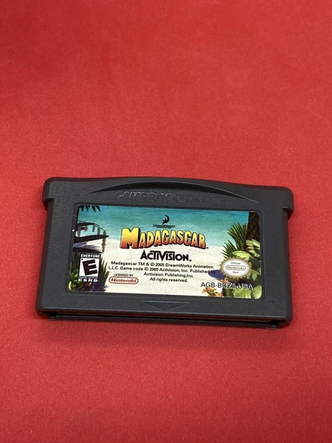 MADAGASCAR (NINTENDO GAME Boy Advance, 2005) GBA | CARTRIDGE ONLY ...
