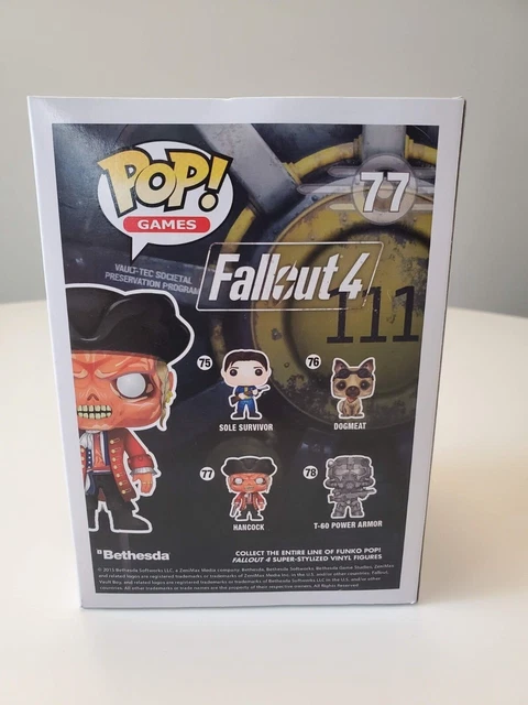 FUNKO POP! GAMES Fallout 4 Hancock #77 New In Box VAULTED! $18.00 ...