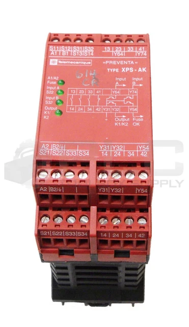 TELEMECANIQUE XPSAK311144P EMERGENCY Stop Module 24V Ac/Dc Xps-Ak $145. ...
