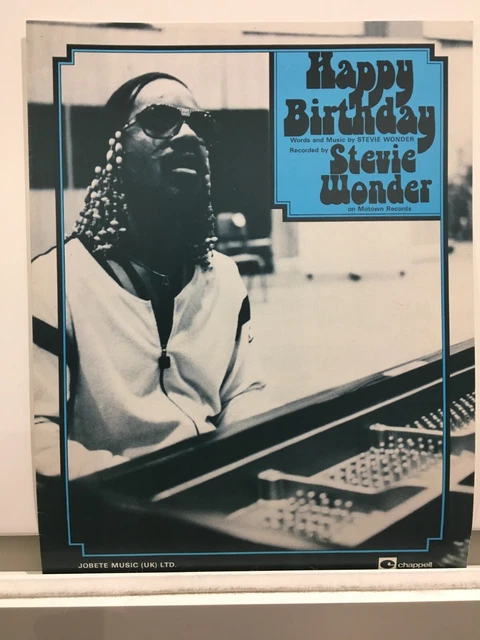 RARE ORIGINAL SHEET Music - Happy Birthday - Stevie Wonder £3.99 ...