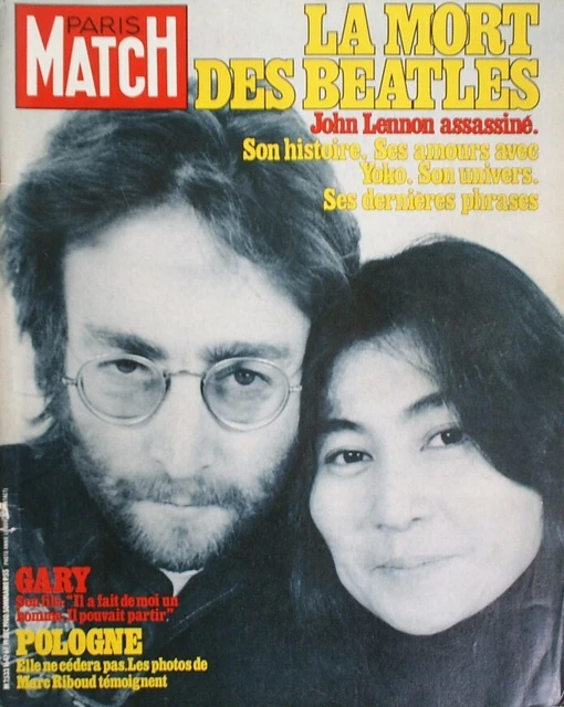 PARIS MATCH JOHN Lennon Margaux Hemingwayjerry Hall Robert Merle Romain ...