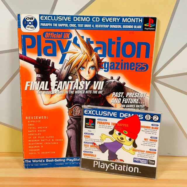 PLAYSTATION OFFICIAL MAGAZINE #25 November 1997 Final Fantasy VII with ...