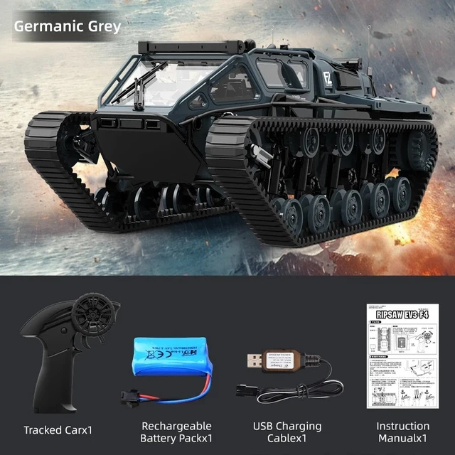 RIPSAW EV3-F4 PREMIUM Tracked RC Off-Road Vehicle GREY £39.99 - PicClick UK
