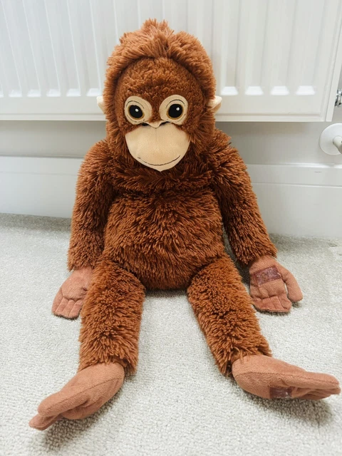 IKEA DJUNGELSKOG ORANGUTAN Monkey Large Soft Plush Teddy Toy Velkro Hands/foot £9.00 - PicClick UK