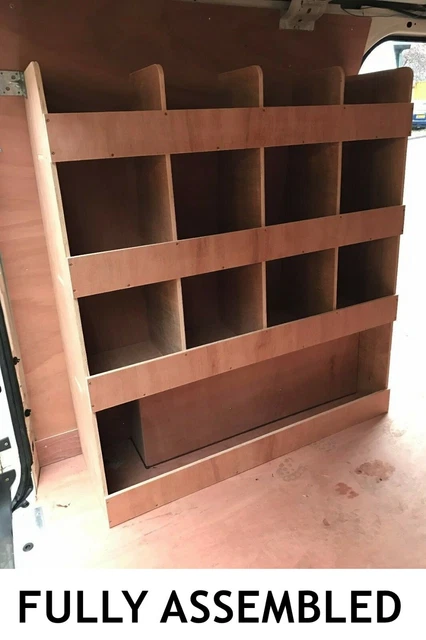 FORD TRANSIT VAN Shelving Racking SWB Plywood System Tool Storage Unit ...