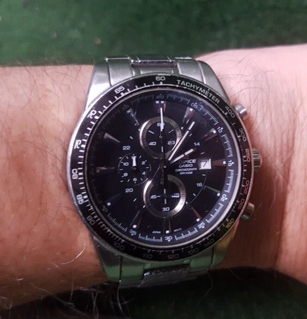 CASIO EDIFICE MENS watch Chronograph (2328) EF-547 Read Description ! £ ...