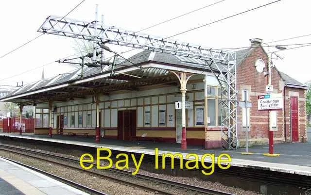 PHOTO 6X4 COATBRIDGE Sunnyside railway station See the datestone here ...