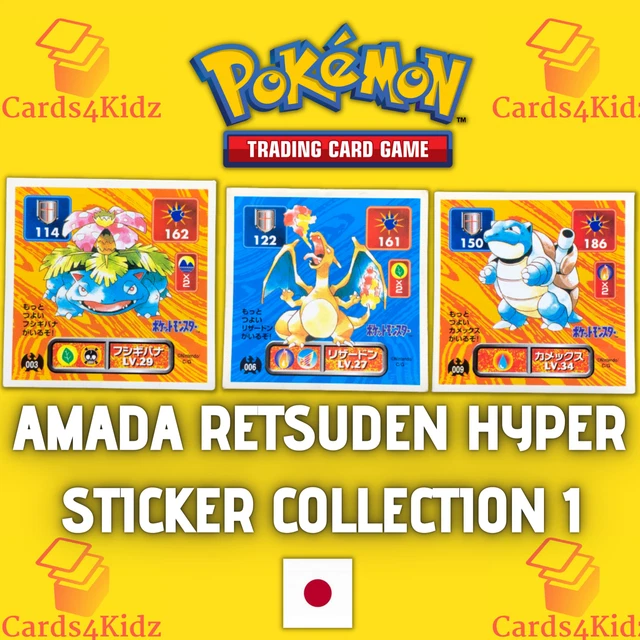 POKEMON 1996 AMADA Retsuden Hyper Sticker Collection 1 Japanese SINGLE ...