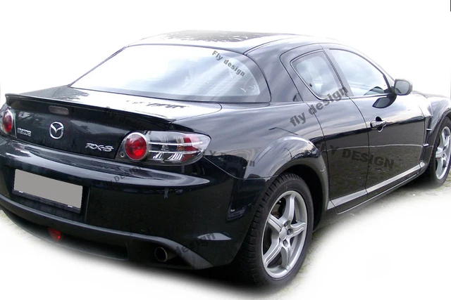 MAZDA RX8 REAR Spoiler CCKED BLACK Demolition Edge RX Rear Lip Trunk ...