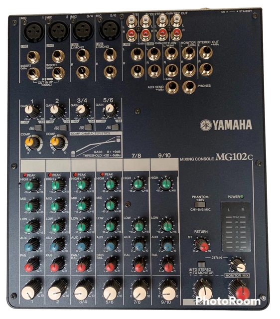 YAMAHA MODEL MG102C 10-Channel Audio Stereo Mixing Console. £32.01 ...