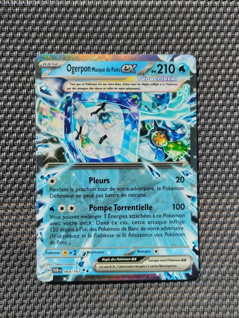 CARTE POKÉMON OGERPON Ex Téracristal 064/167 Mascarade Crépusculaire ...
