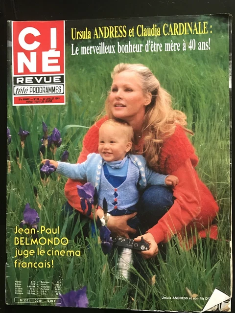 CINÉ TÉLÉ REVUE 23/07/1981; Ursula Andress et son fils/ Jean-Paul Belmondo EUR 4,20 - PicClick FR