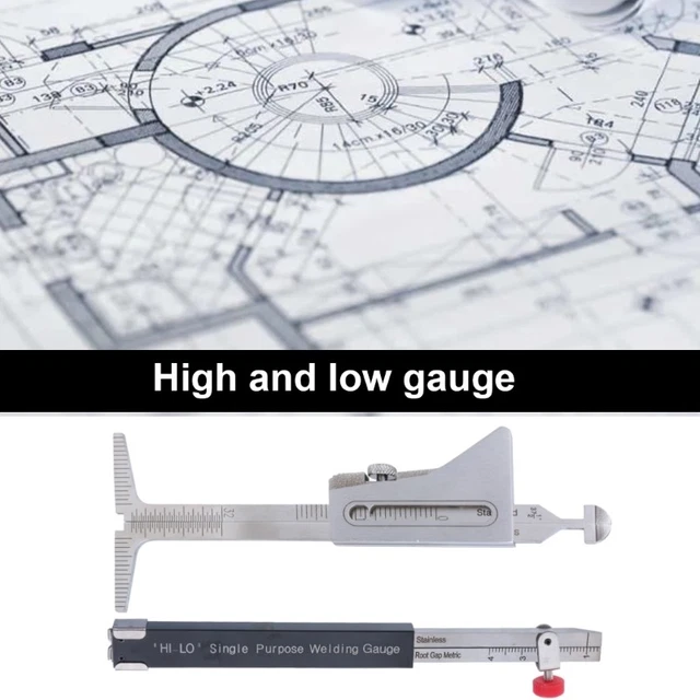 EASY TO USE Welding Rootweld Spacing Rule Compact Welding Gauge for ...