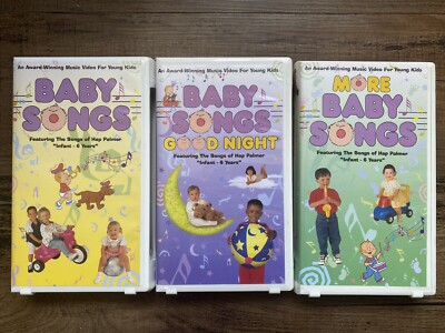 BABY SONGS VHS LOT-Award Winning Music Videos For Young Kids Infant To ...