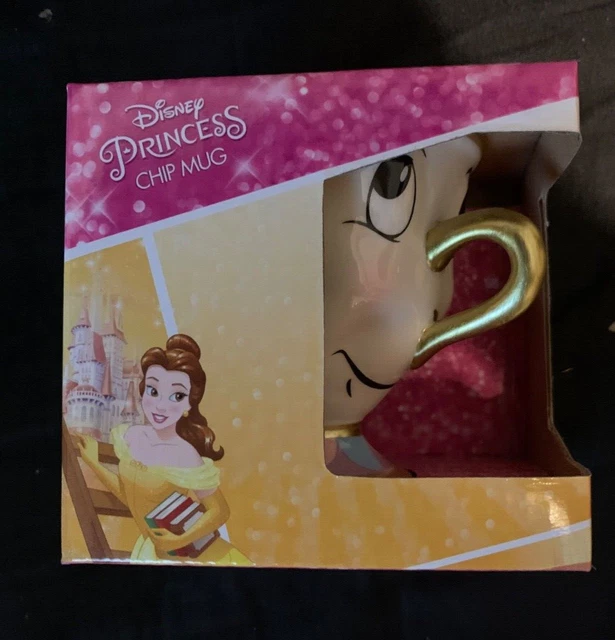 NEW DISNEY PRINCESS Beauty and The Beast Chip Cup mug childrens ...