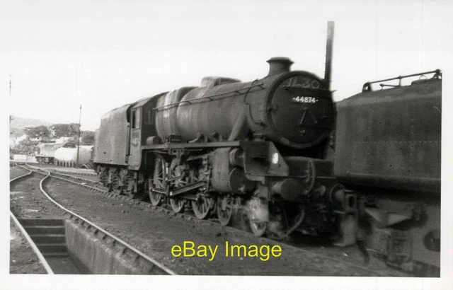 PHOTO RAILWAY EX LMS Black Five No 44874 unknown shed c1960's £2.00 ...
