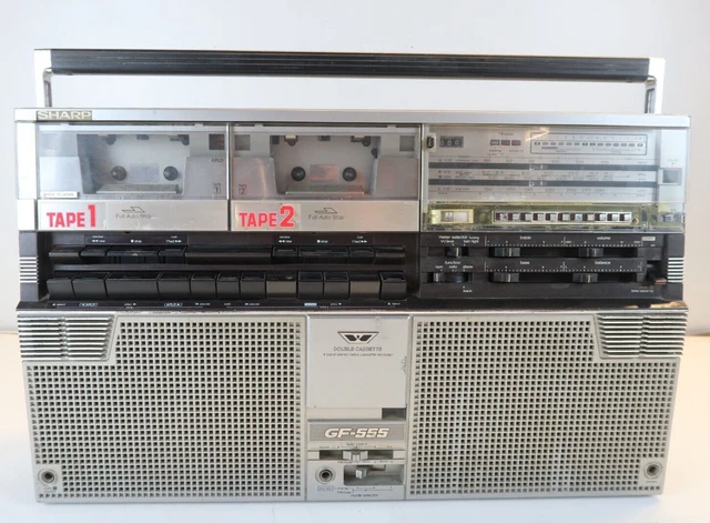 SHARP GF-555 GHETTO Blaster Boombox £99.99 - PicClick UK