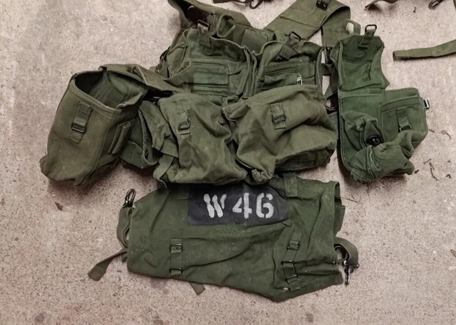 BRITISH ARMY VINTAGE COLD WAR 58 PATTERN WEBBING Job Lot £30.00 ...