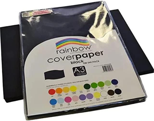 A3 COVER PAPER 100 Sheets, Black $29.74 - PicClick AU