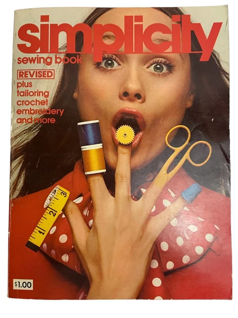 VTG RETRO 1972 Simplicity Pattern Book Fashion Magazine Design Sewing ...