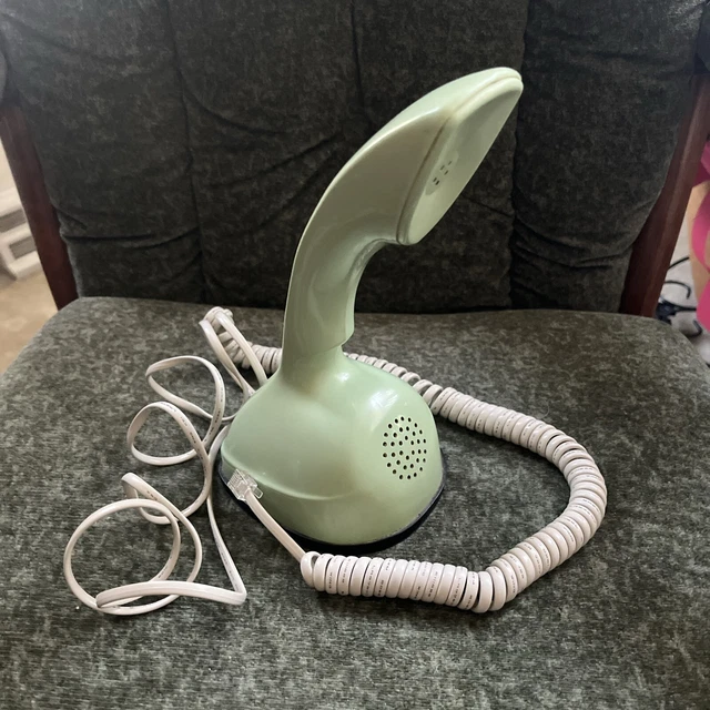VINTAGE ERICOFON ROTARY Dial Telephone Sea Foam Green Standing Phone ...