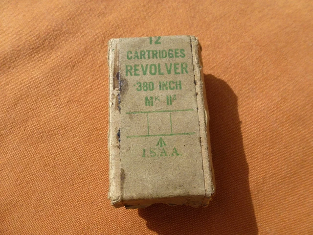 ORIGINAL WW2 BRITISH Army .380 Inch Mkii Revolver Cartridge Box £19.99 ...